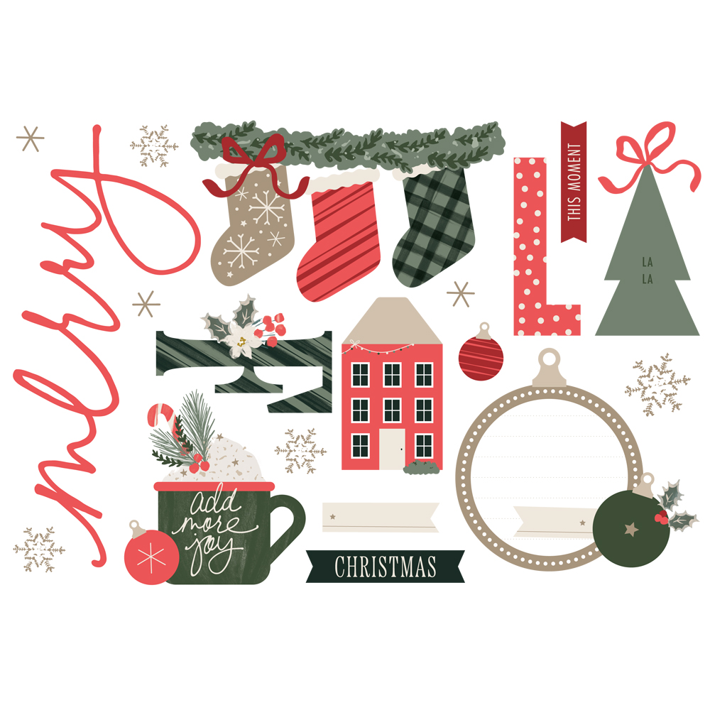 Mistletoe & Holly - Simple Pages Page Pieces | Simple Stories